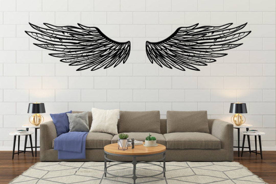 Metal Art -lucifer Angel Wings Wing DXF File Good for CNC Plasma and ...