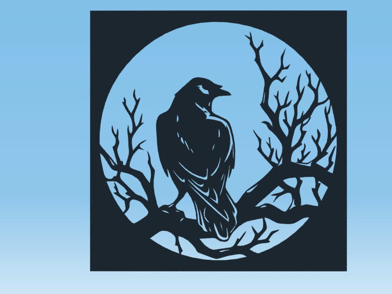Raven DXF File Good for CNC Plasma and Laser Cut - Etsy