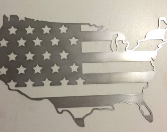 American Flag & Map 001 DXF File Good for CNC Plasma and Laser Cut - Etsy