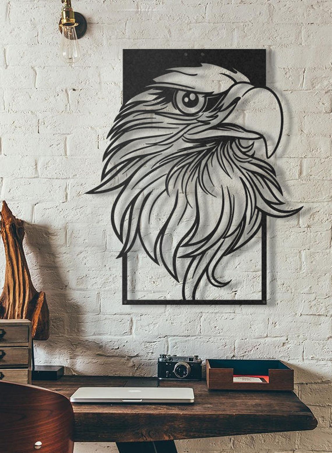 Bald Eagle 003 DXF File Good for CNC Plasma and Laser Cut - Etsy