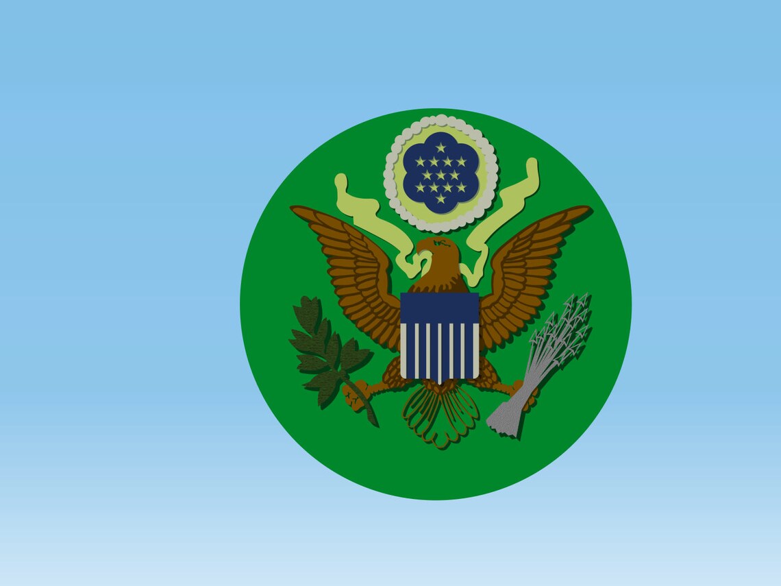 United States US Army Logo 11 Layes DXF Files Good for CNC | Etsy