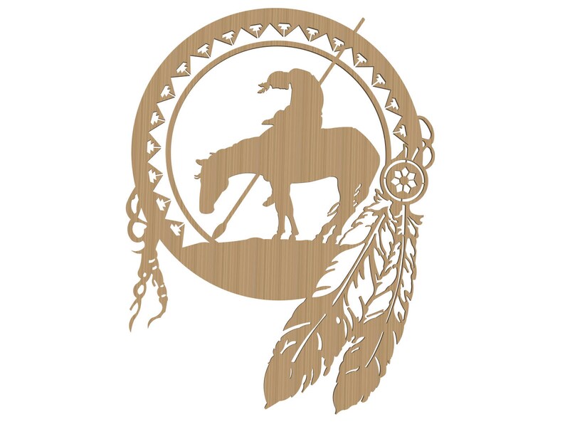 Alone Indian 001 DXF File Good for CNC Plasma and Laser Cut - Etsy