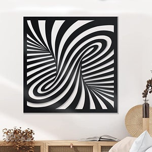 3D Black Vortex DXF File Good for CNC Plasma and Laser Cut - Etsy