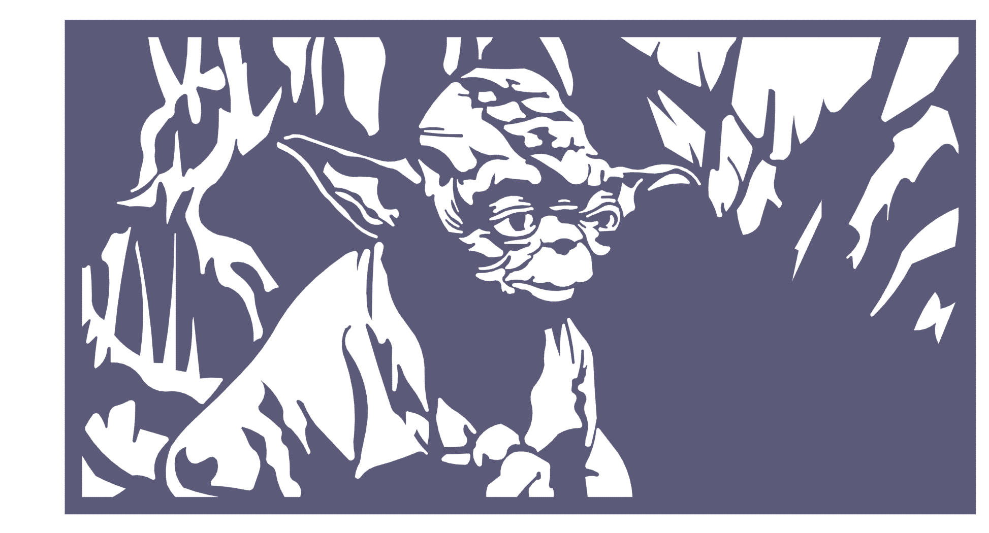 YODA Star Wars 001 DXF File Good for CNC Plasma and Laser Cut - Etsy