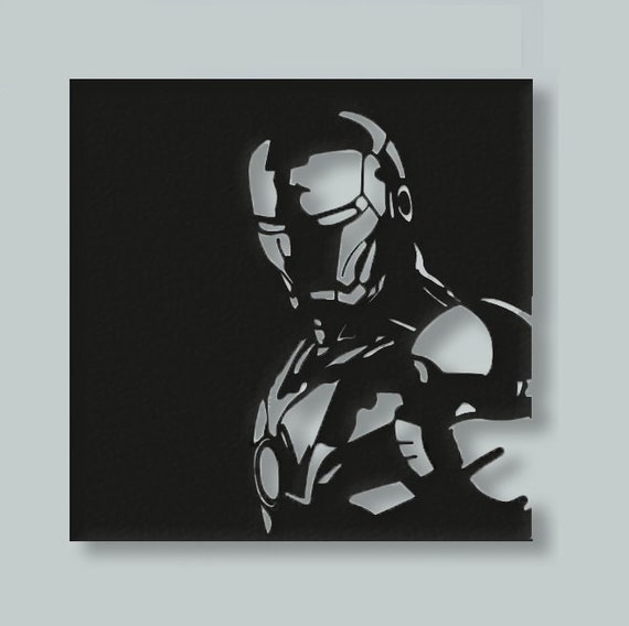 Iron Man 001 DXF File Good for CNC Plasma and Laser Cut | Etsy