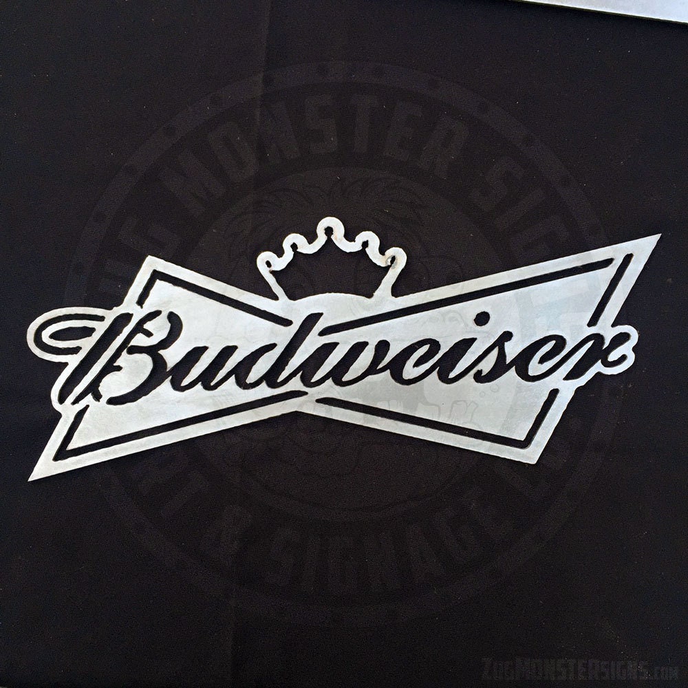 Budweiser Crown Logo Black And White
