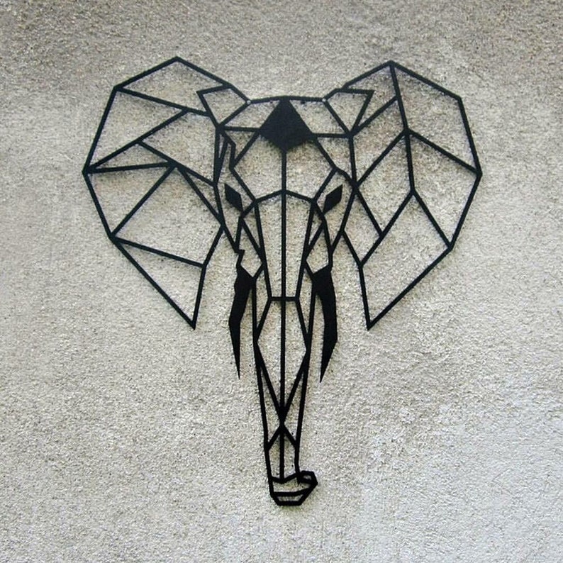 Elephant Geometric DXF File Good for CNC Plasma and Laser Cut - Etsy