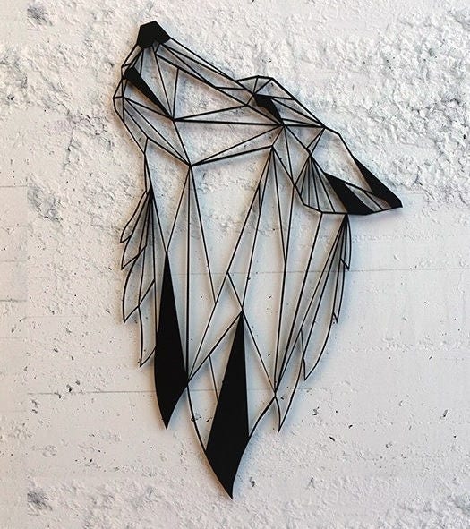 Wolf 001 DXF File Good for CNC Laser Cut - Etsy