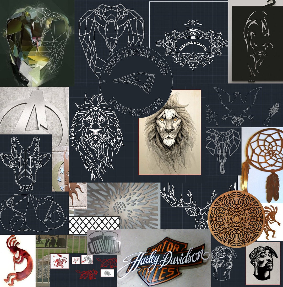 Custom DXF Design for CNC Plasma-laser Cut-water Jet. Make Your Own ...