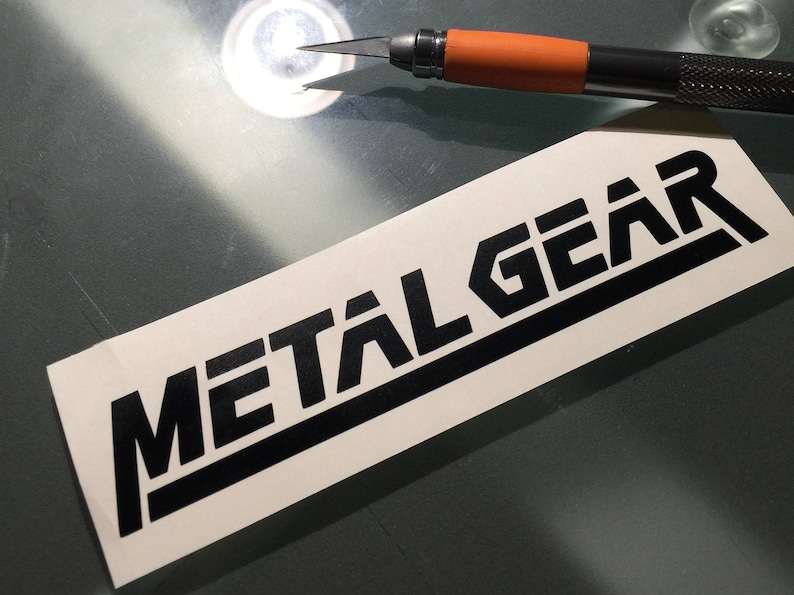 Metal Gear Logo Vinyl Decal - Etsy