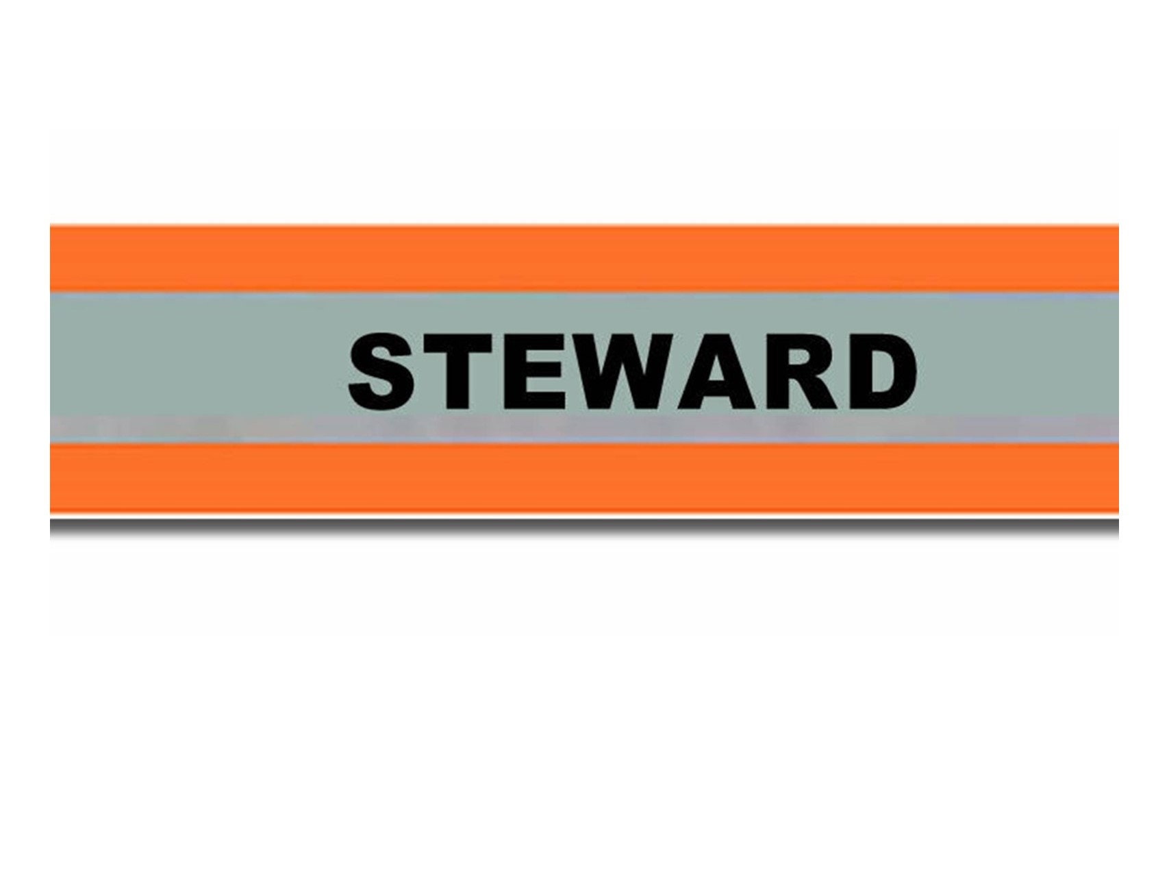 Printed steward Reflective Armbands Wide Reflective Sports Safety Hi ...