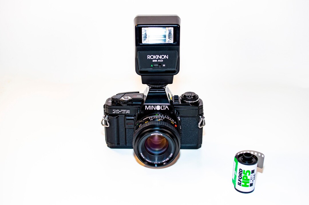Minolta X-7A 35mm Film SLR Film Camera Student Bundle *TESTED* - Etsy