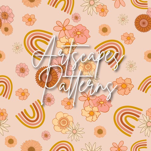 90's Rainbow Brushstrokes Seamless Digital File Retro - Etsy