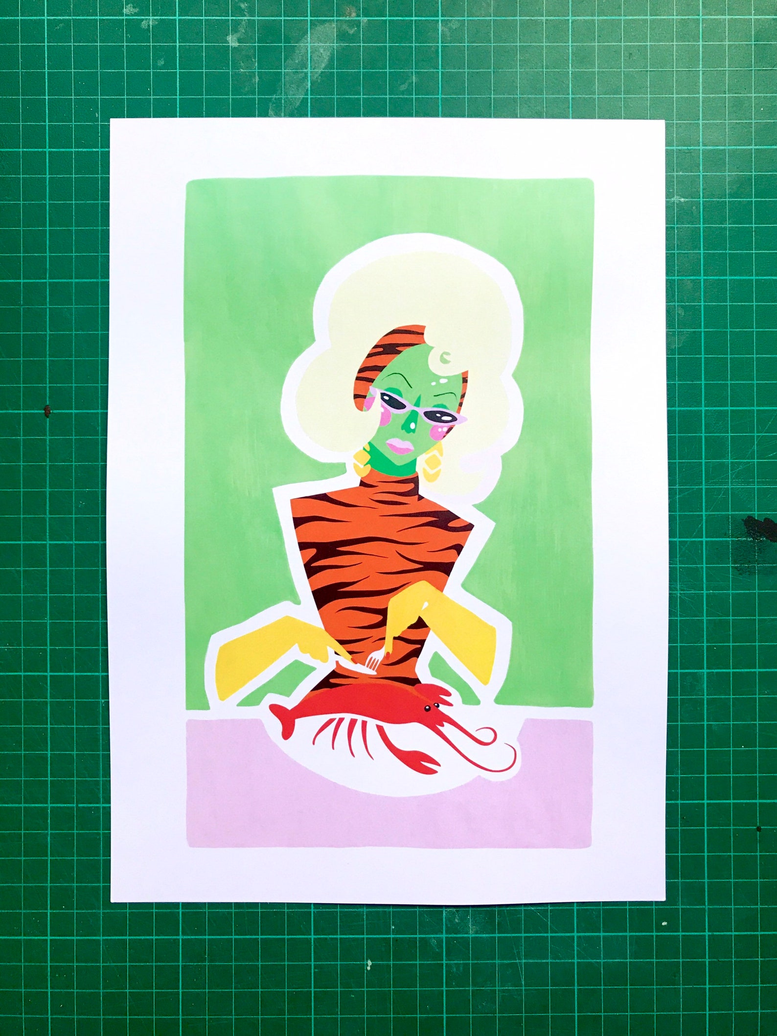 Print Juno Birch A4 Illustration and Postcard - Etsy