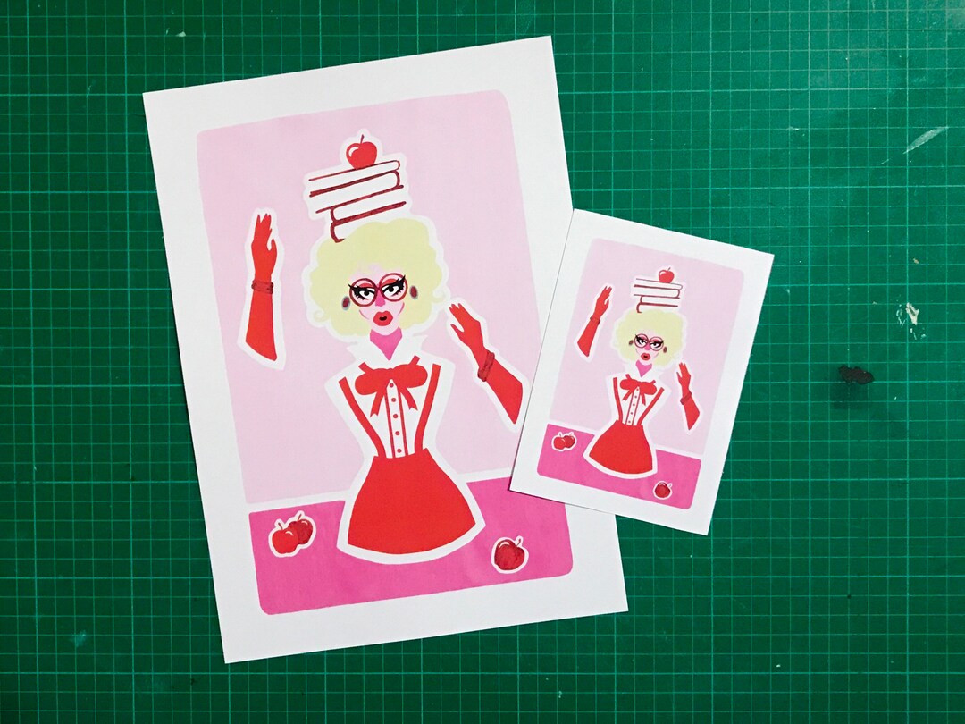 Print Trixie Mattel A4 Illustration and Postcard - Etsy