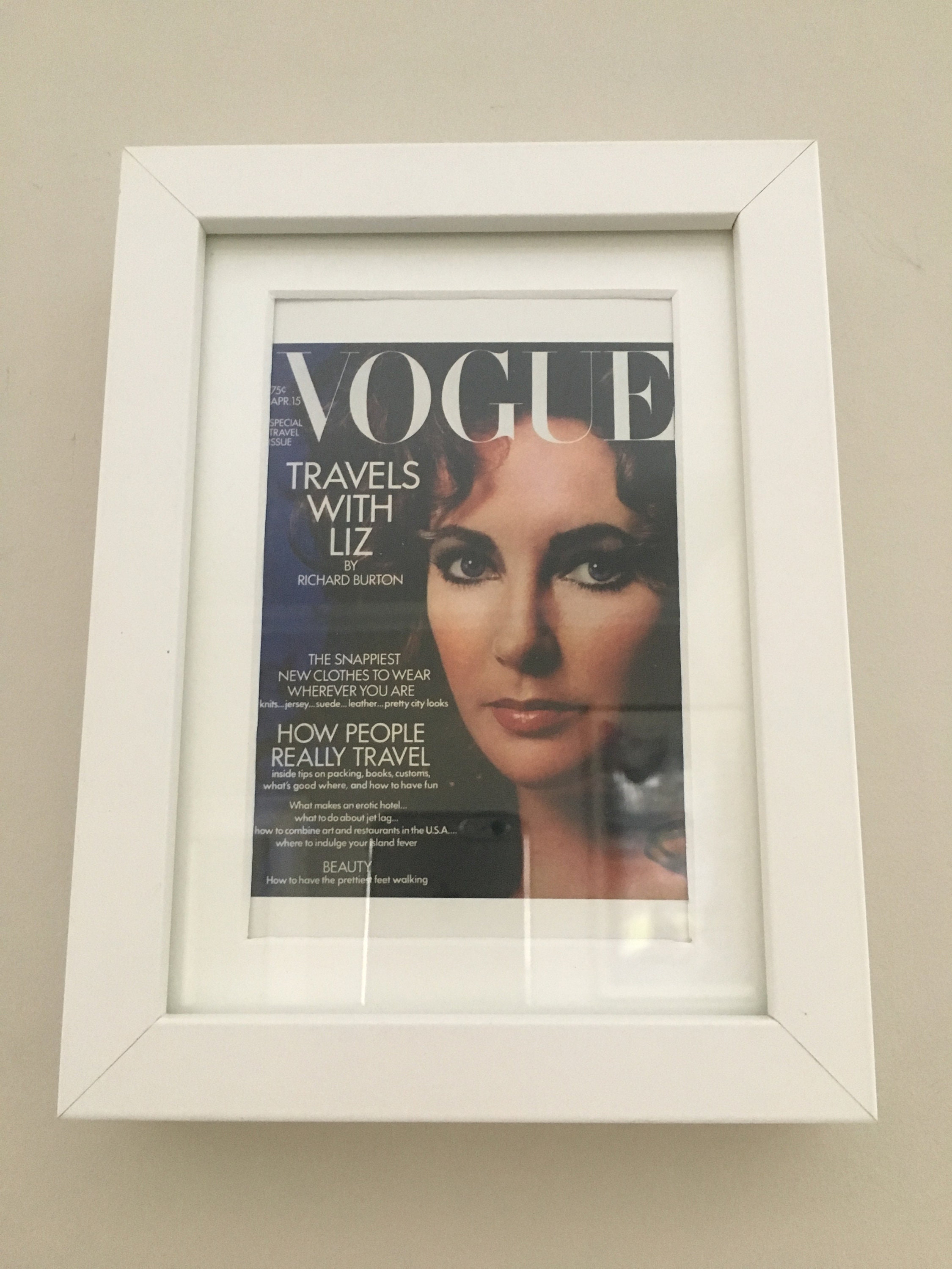 Classic Vogue Magazine Cover Print Framed - Etsy