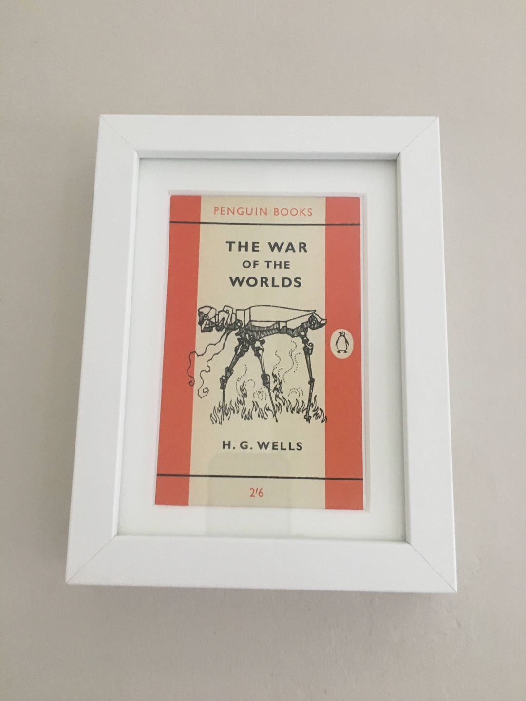 Classic Penguin Science Fiction Book Cover Print Framed the - Etsy