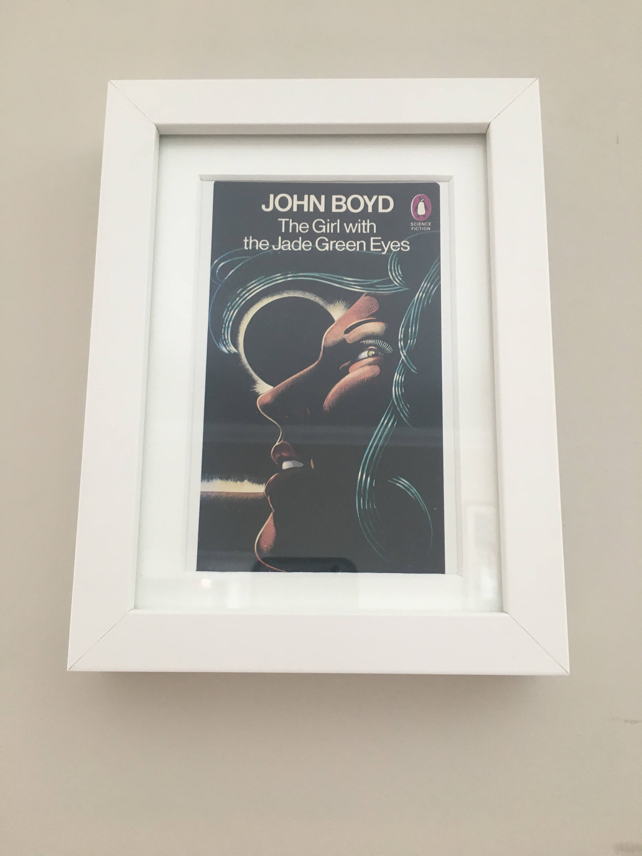 Classic Penguin Science Fiction Book Cover Print Framed the Girl With ...