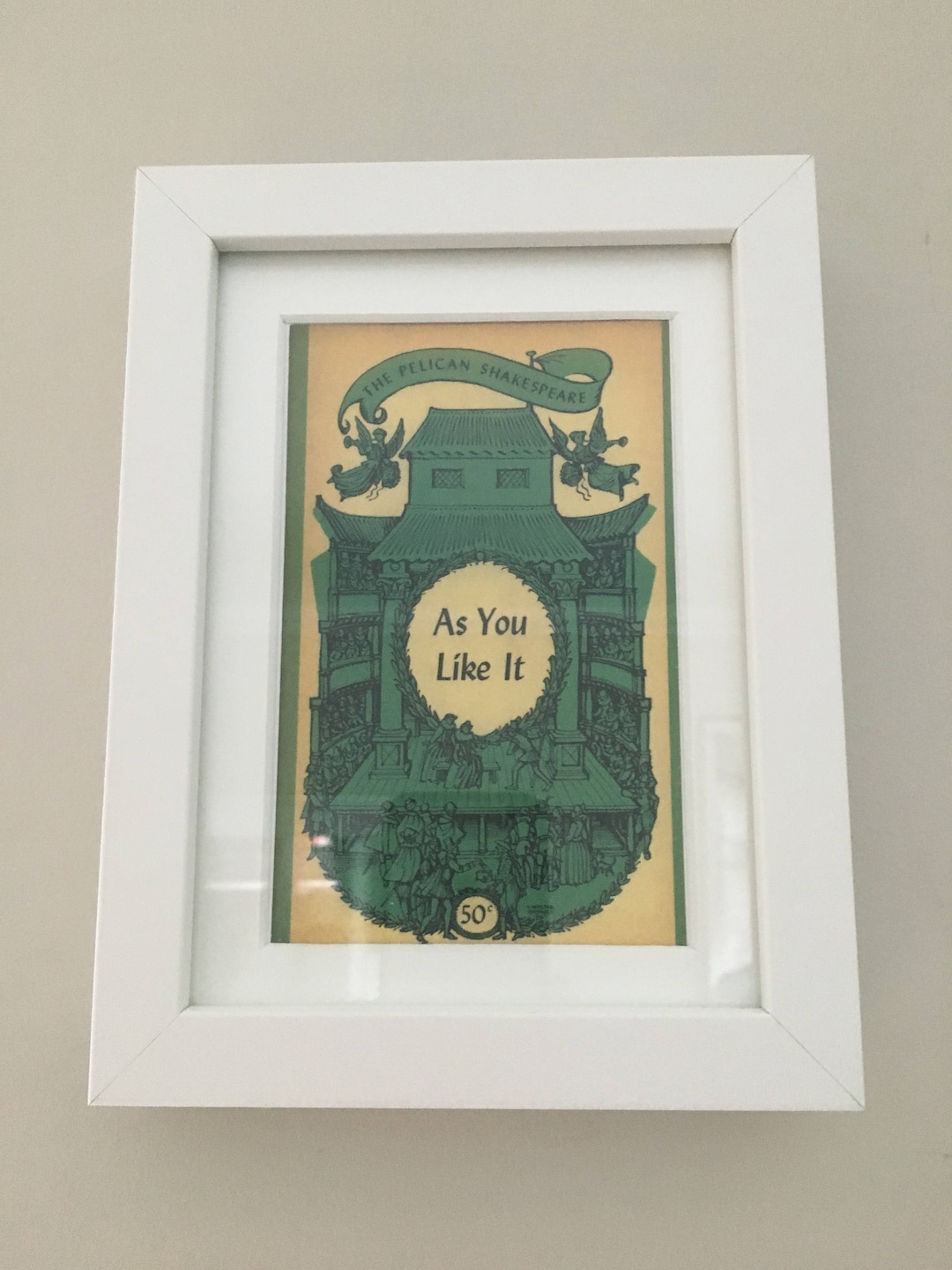 Classic Penguin Book Cover Print Framed as You Like It - Etsy