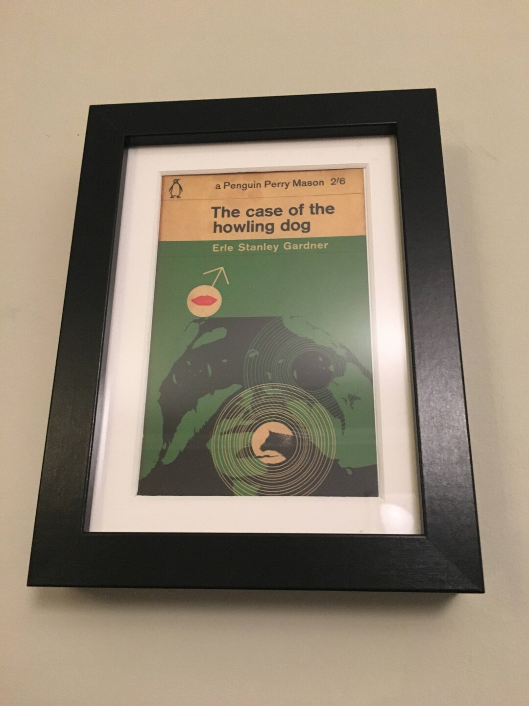 Classic Penguin Book Cover Print Framed the Case of the - Etsy