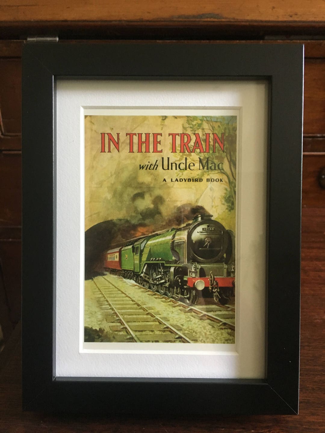 Retro Ladybird Book Cover Framed. in the Train - Etsy