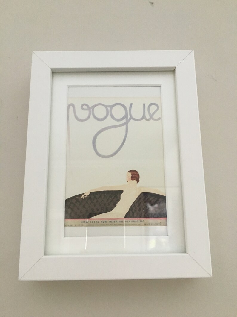 Classic Vogue Magazine Cover Print Framed | Etsy