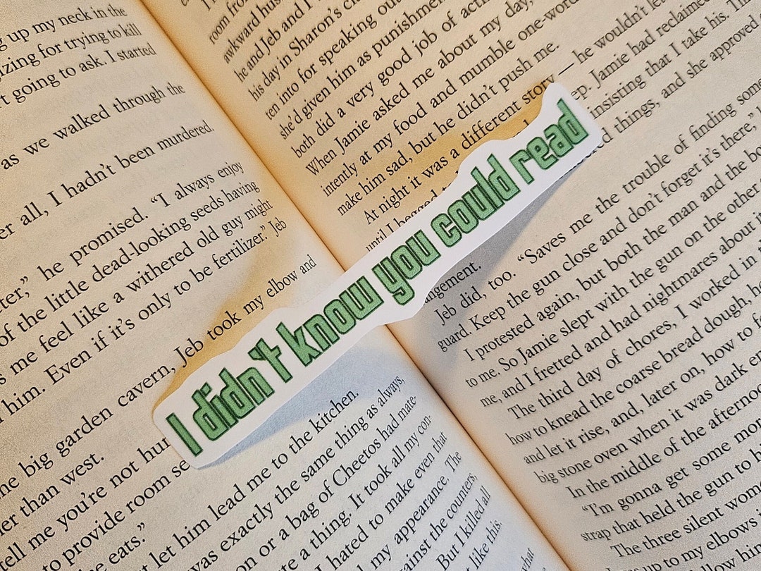 I Didn't Know You Could Read Sticker Waterproof Water Bottle Journal ...