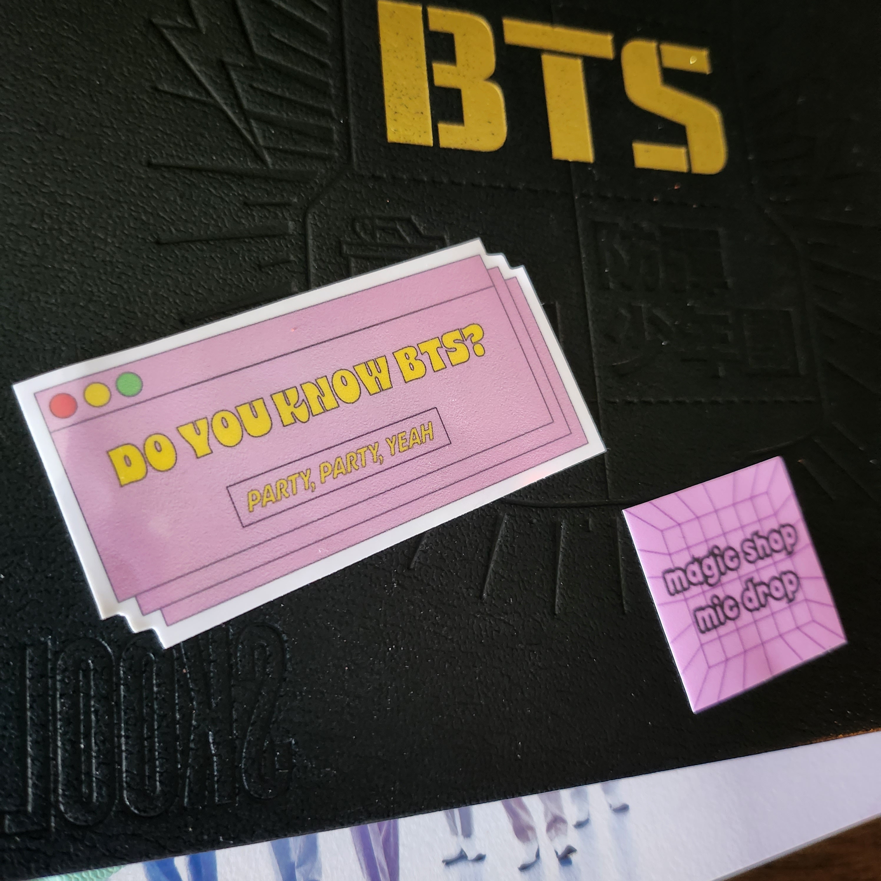 BTS Bangtan Sonyeondan Boys Inspired Stickers Vinyl Waterproof Water ...