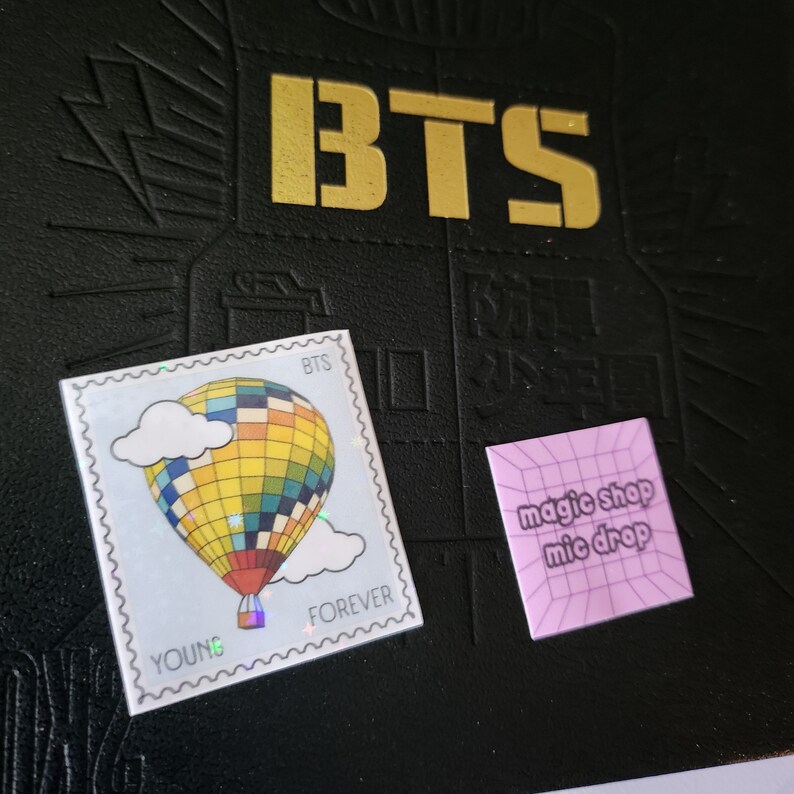 BTS Bangtan Sonyeondan Boys Inspired Stickers Vinyl Waterproof Water ...