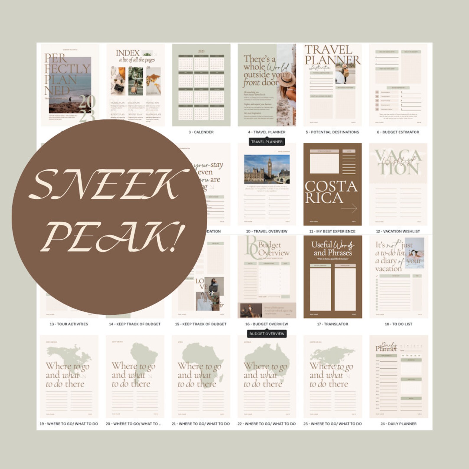 Digital Travel Journal | Travel Planner | Vacation Planner | Travel ...