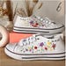 Hand-embroidered Canvas Shoes - Etsy