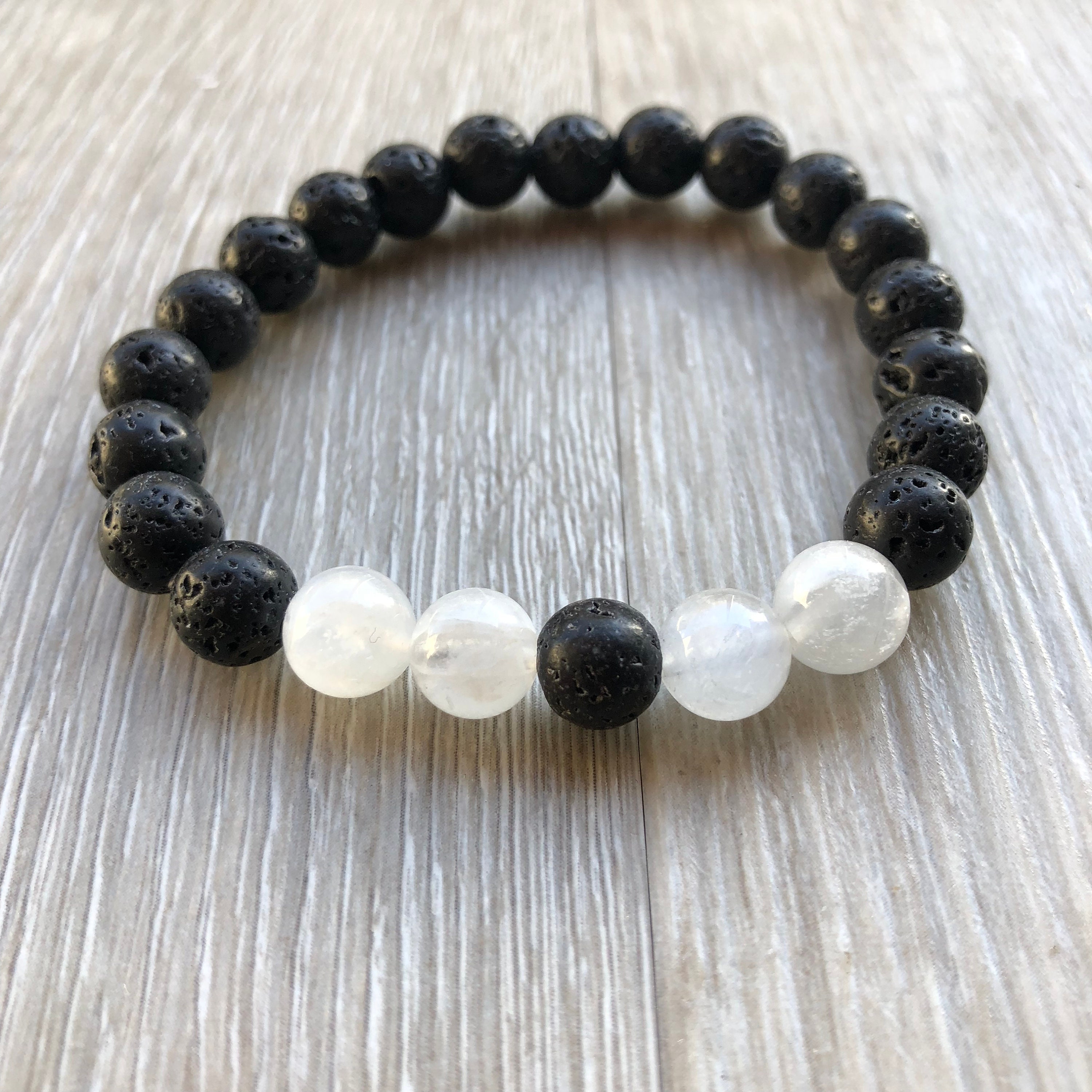 Gemstone Lava Diffuser Bracelet - Etsy