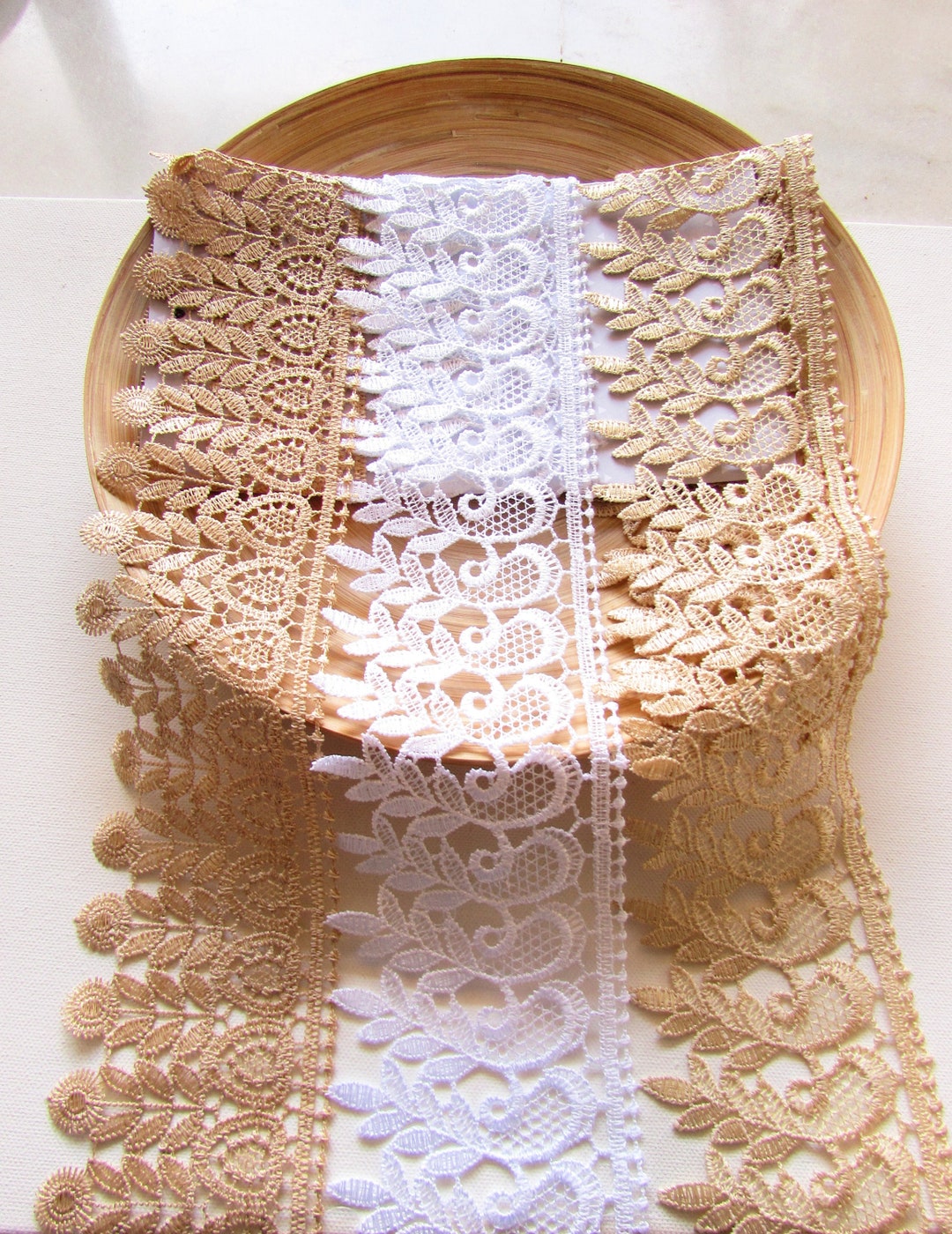 3 Yards Lace Remnants Guipure Lace Scraps 3 X 1 Yard - Etsy UK