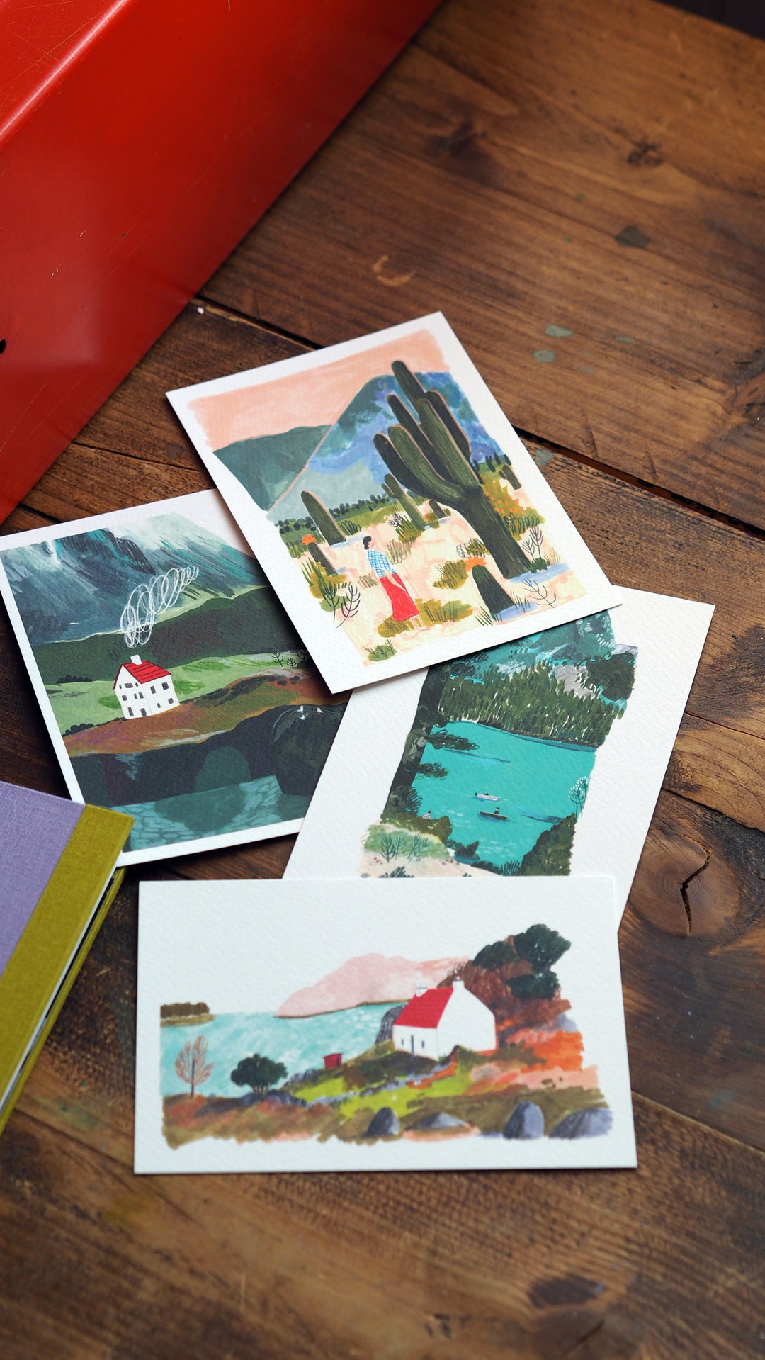 Landscape Postcard Set - Etsy