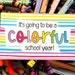 Back to School Gift Tag - Colorful School Year- Crayon Tag - INSTANT ...