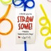 Non-candy Valentine You're Strawsome Crazy Straw - Etsy
