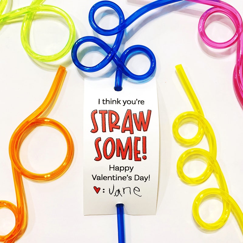 Valentines Day Straws - Etsy