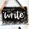 Back to School Gift Tag - You've Got the "write" Stuff - Pencil or Pen ...
