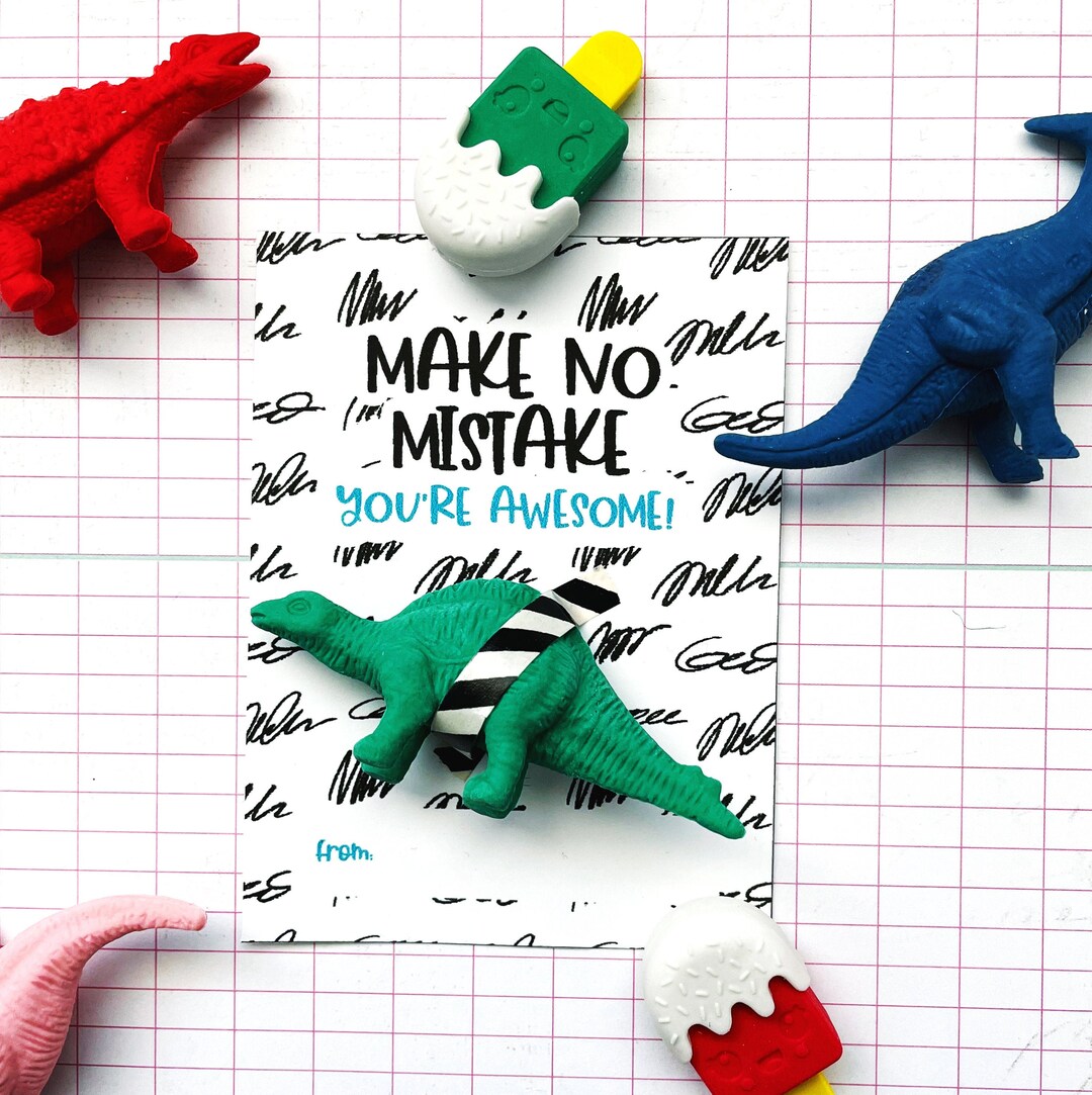 Eraser Valentine (scribbles) – Non Candy Valentines – "make No Mistake ...