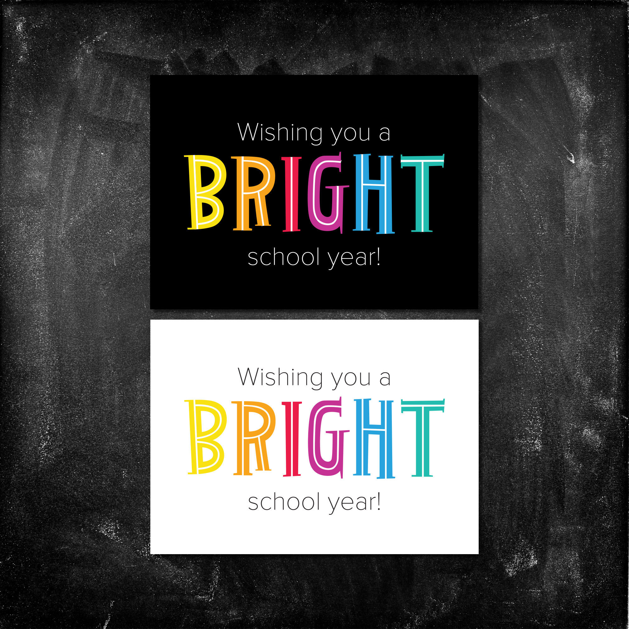 Back to School Gift Tag - Bright Year - Highlighter Tag - INSTANT ...