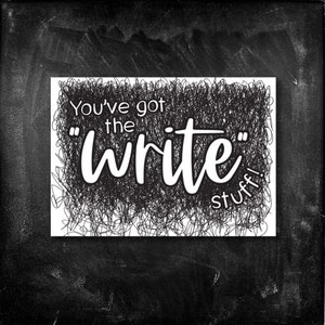 Back to School Gift Tag - You've Got the "write" Stuff - Pencil or Pen ...