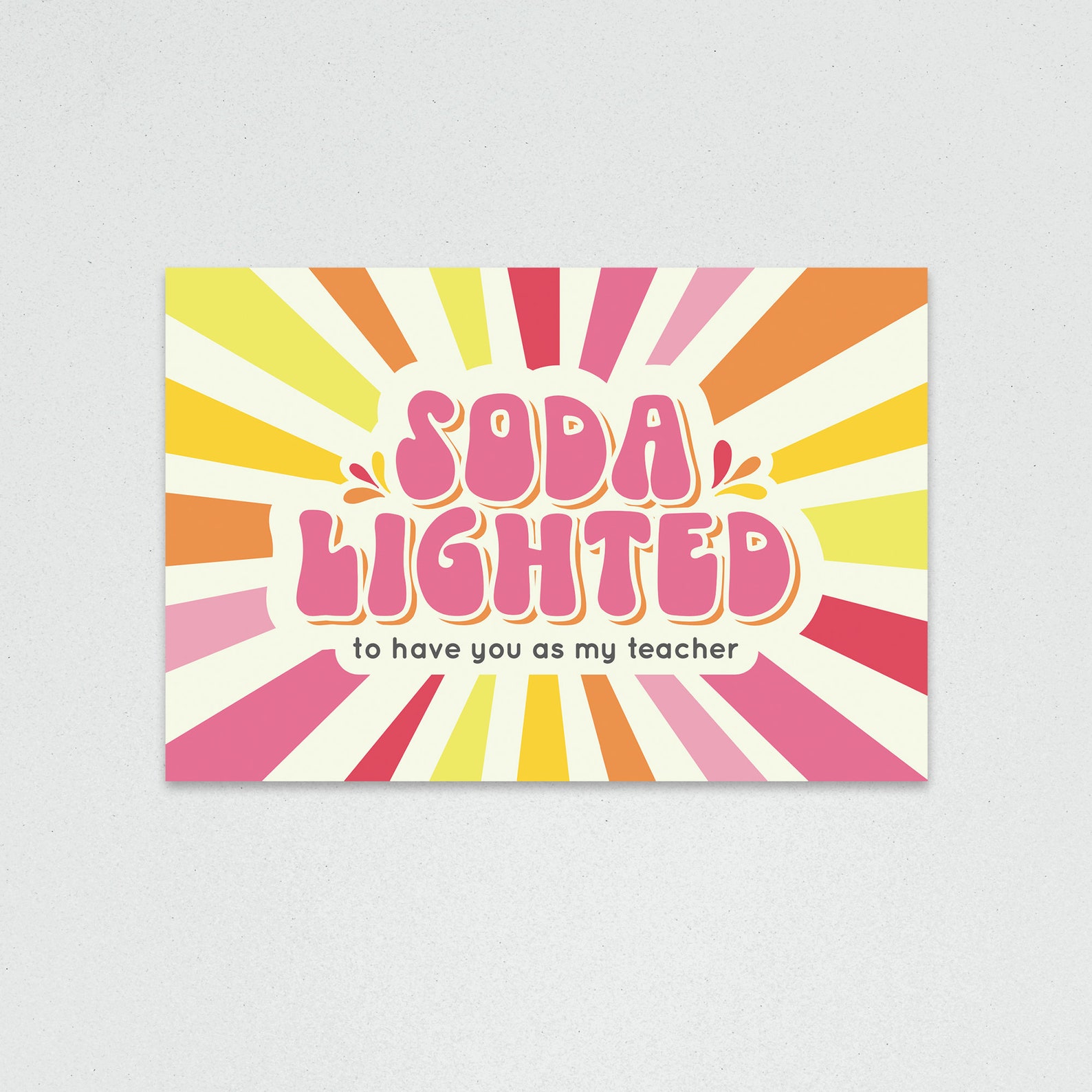 Soda-lighted Gift Tag & Card Sodalighted to Have You as My - Etsy