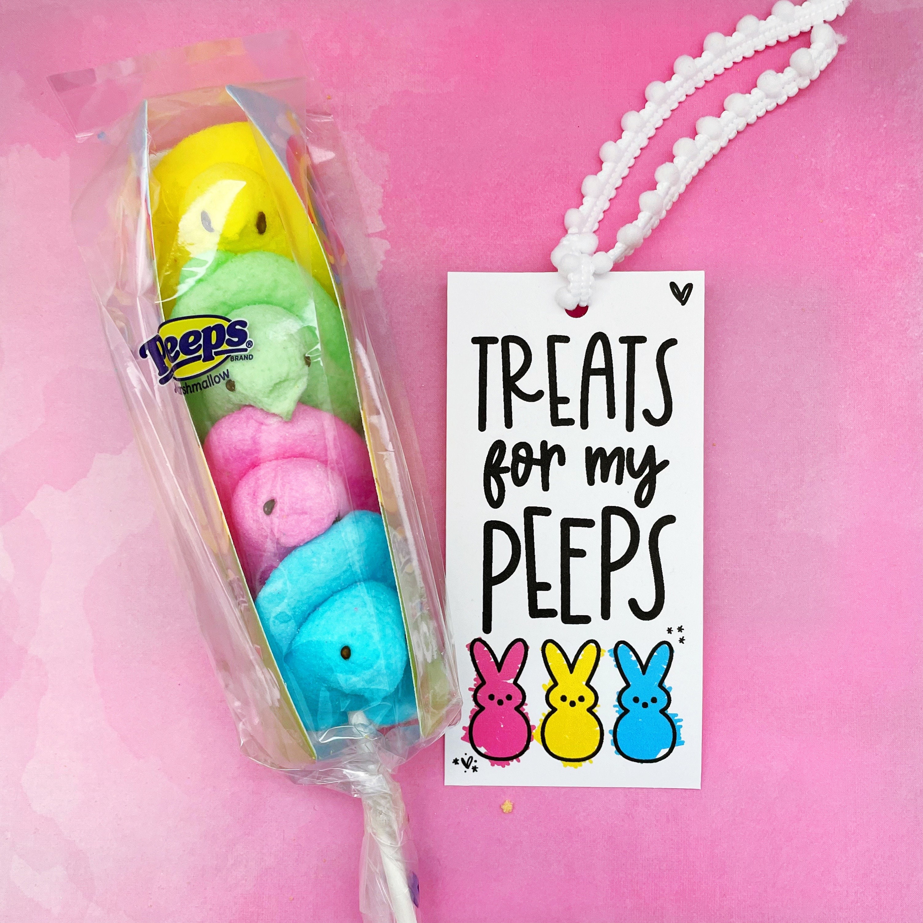 Treats for My Peeps - Easter Candy Tag - INSTANT DOWNLOAD - Etsy