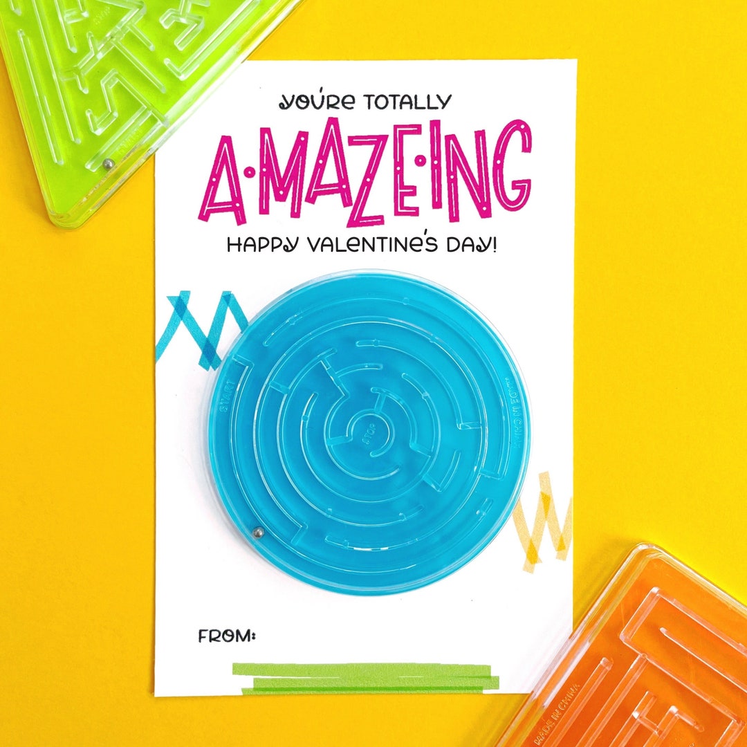 Maze Valentine – Non Candy Valentines – You're Totally A-maze-ing ...