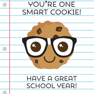 Smart Cookie Back to School Handout Tag (digital Download) - Etsy