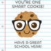 Back to School Handout - Smart Cookie - Cookie Treat Handout- INSTANT ...