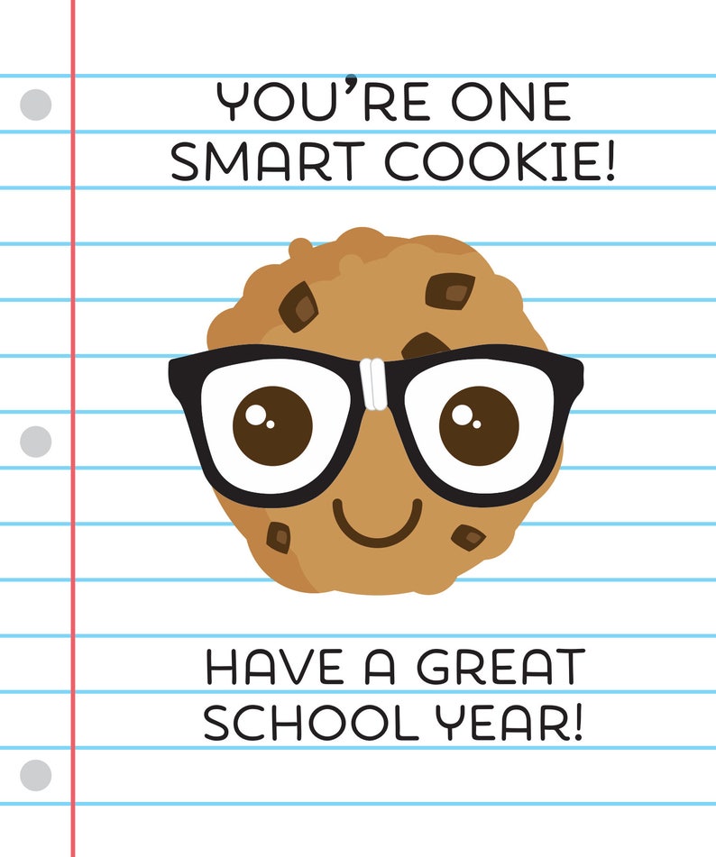 Smart Cookie Back to School Handout Tag (digital Download) - Etsy