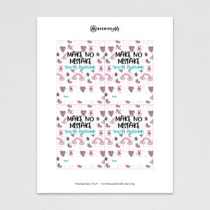 Eraser Valentine (rainbows) – Non Candy Valentines – "make No Mistake ...