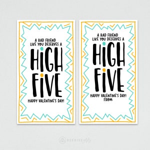 Sticky Hand Valentine – Non Candy Valentines – High Five - INSTANT ...