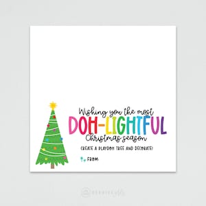 Christmas Play-dough - Gift Tag - INSTANT DOWNLOAD - Etsy